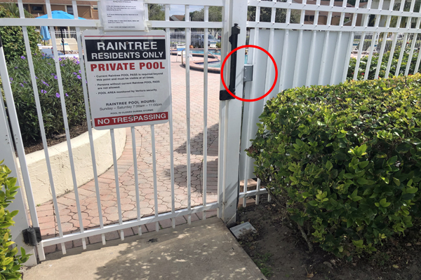 Pool Gate Access Card Readers Installed – Raintree